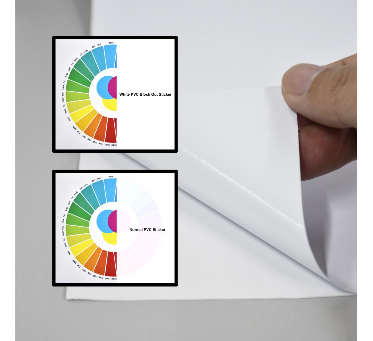 HCR - Solvent Opaque Blockout Sticker (Glossy/Removable)