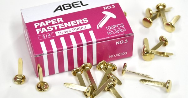 ABEL - Paper Fastener - Round Head 3/4