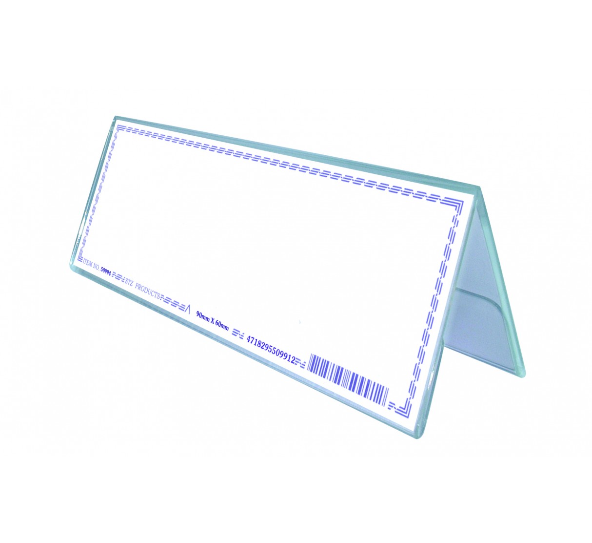 STZ - V Shape Acrylic Both Card Stand